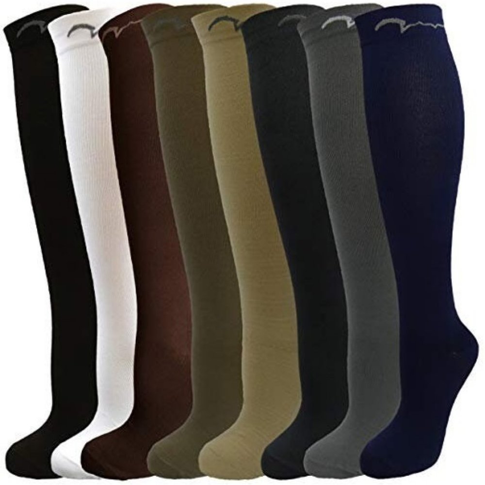 8 Pair Assorted Colors Medium/Large Compression So - Gem